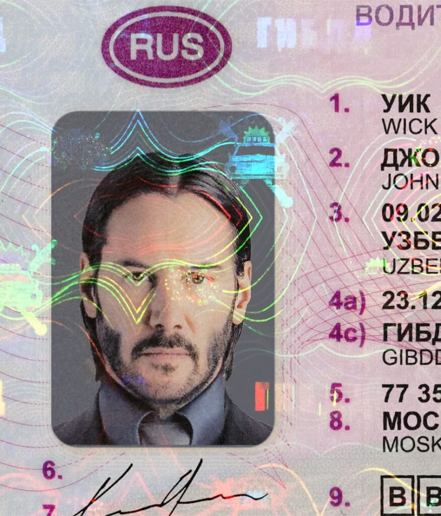 Russia Driver License Template NEW | JohnWickTemplates.com